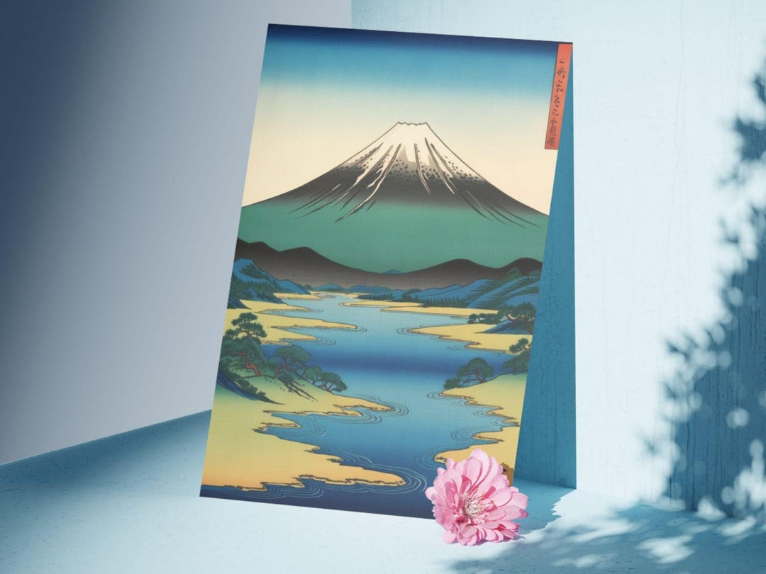 Canva AI Digital Art.traditional Japanese Painting Produced Digitally ...