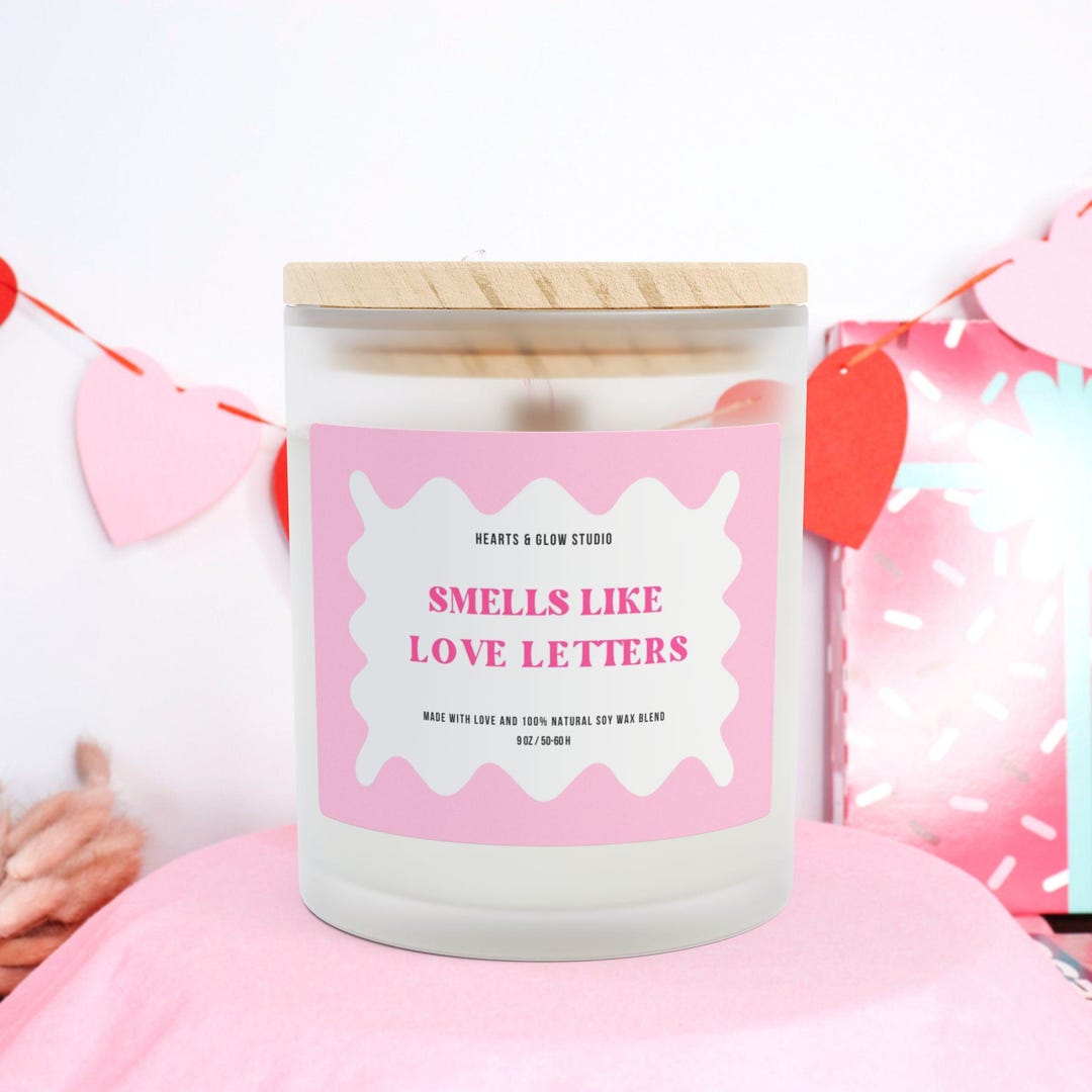 Smells Like Love Letters Coconut Soy Blended Wax Candle, Gift for Her ...
