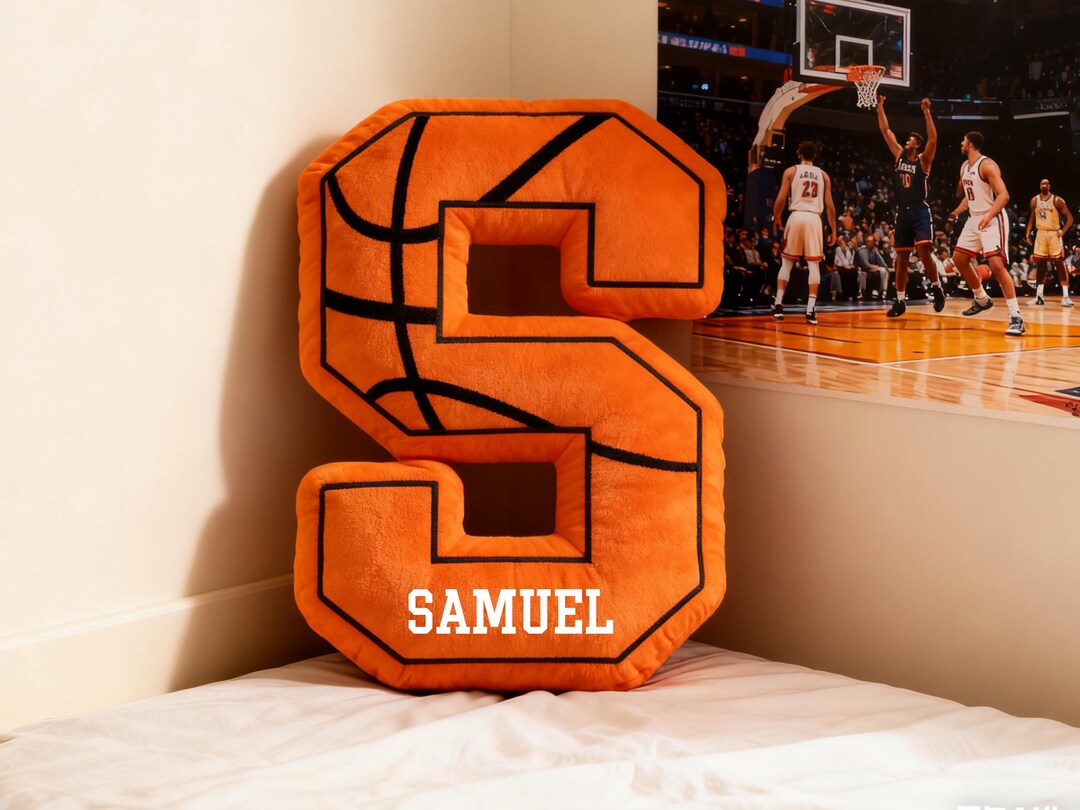 Personalized Basketball Pillow,custom Initial Basketball Pillow ...