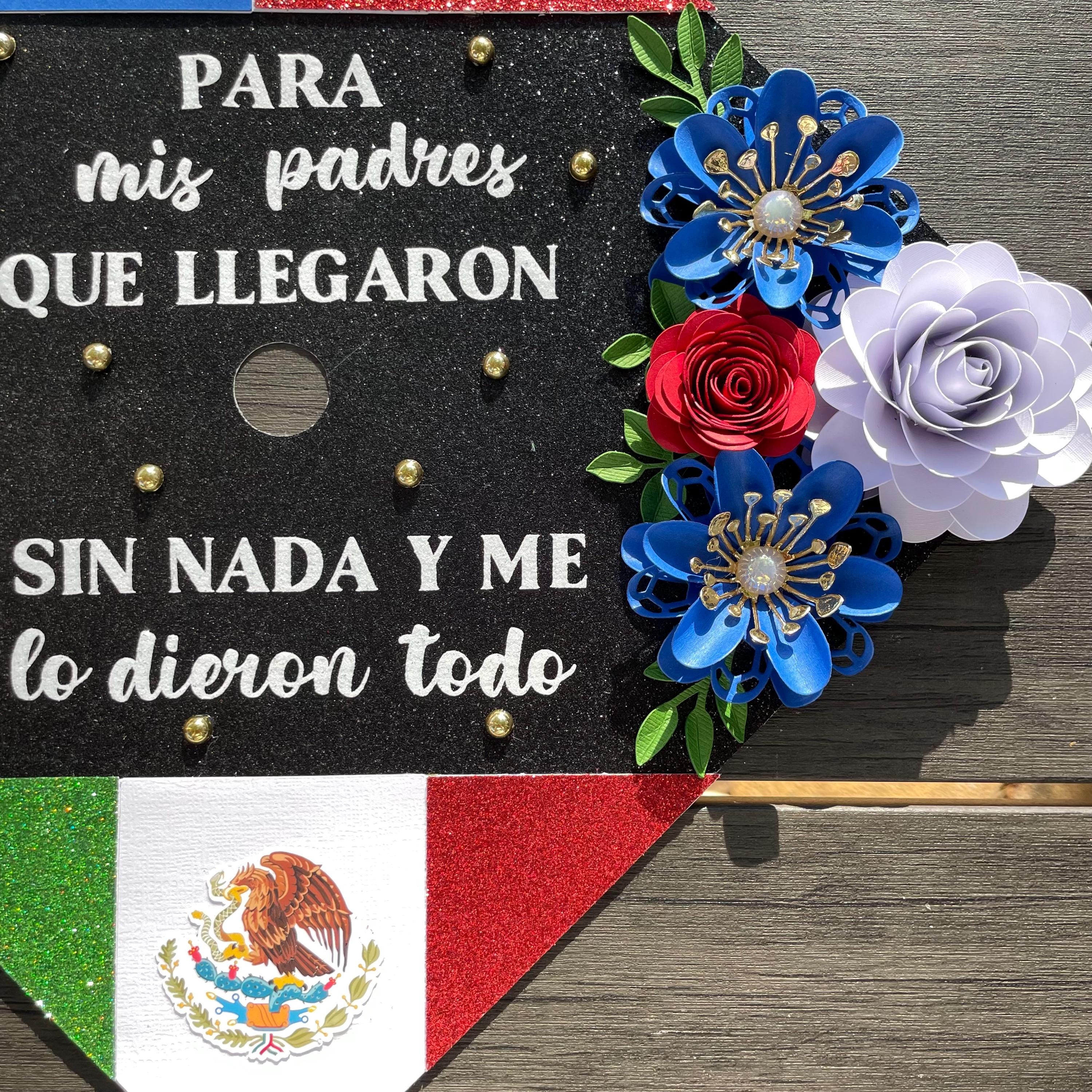 Mexican Graduation Cap Topper - Honoring Immigrant Parents - Etsy