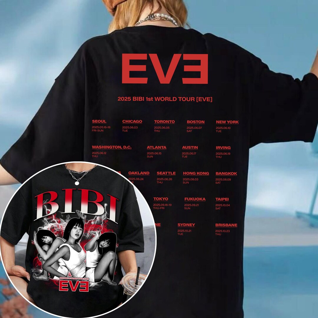 Retro Bibi 1st World Tour Eve 2025 T-shirt, Eve: Romance Shirt, Bibi ...