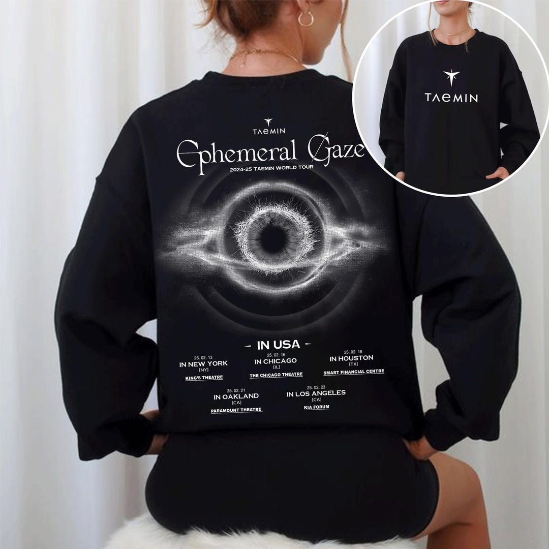 Taemin Ephemeral Gaze Tour 2025 Sweatshirt, Taemin Eternal Album Shirt ...