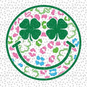 Lucky Charm Smiley Face SVG, Smiley Face PNG, St. Patrick’s Day Design ...