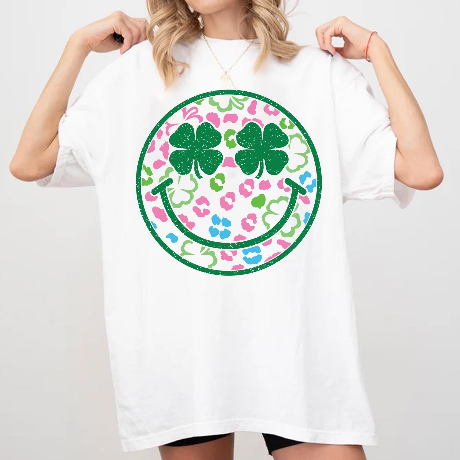 Lucky Charm Smiley Face SVG, Smiley Face PNG, St. Patrick’s Day Design ...