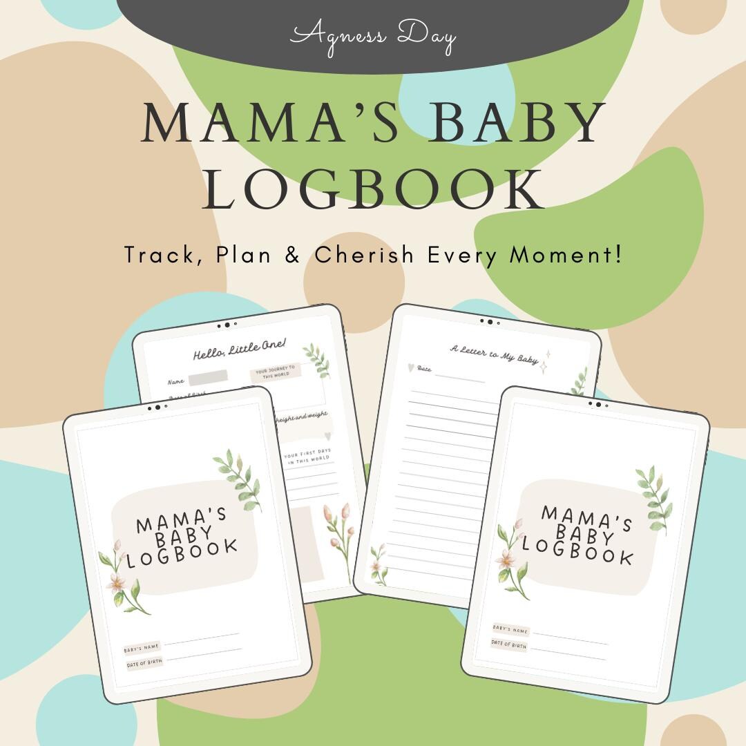 Printable Baby Logbook - Baby Daily and Weekly Tracker, Newborn Sleep ...