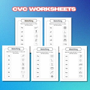 Short Vowel Worksheets: Kindergarten & Grade 1 Reading Activities (PDF ...