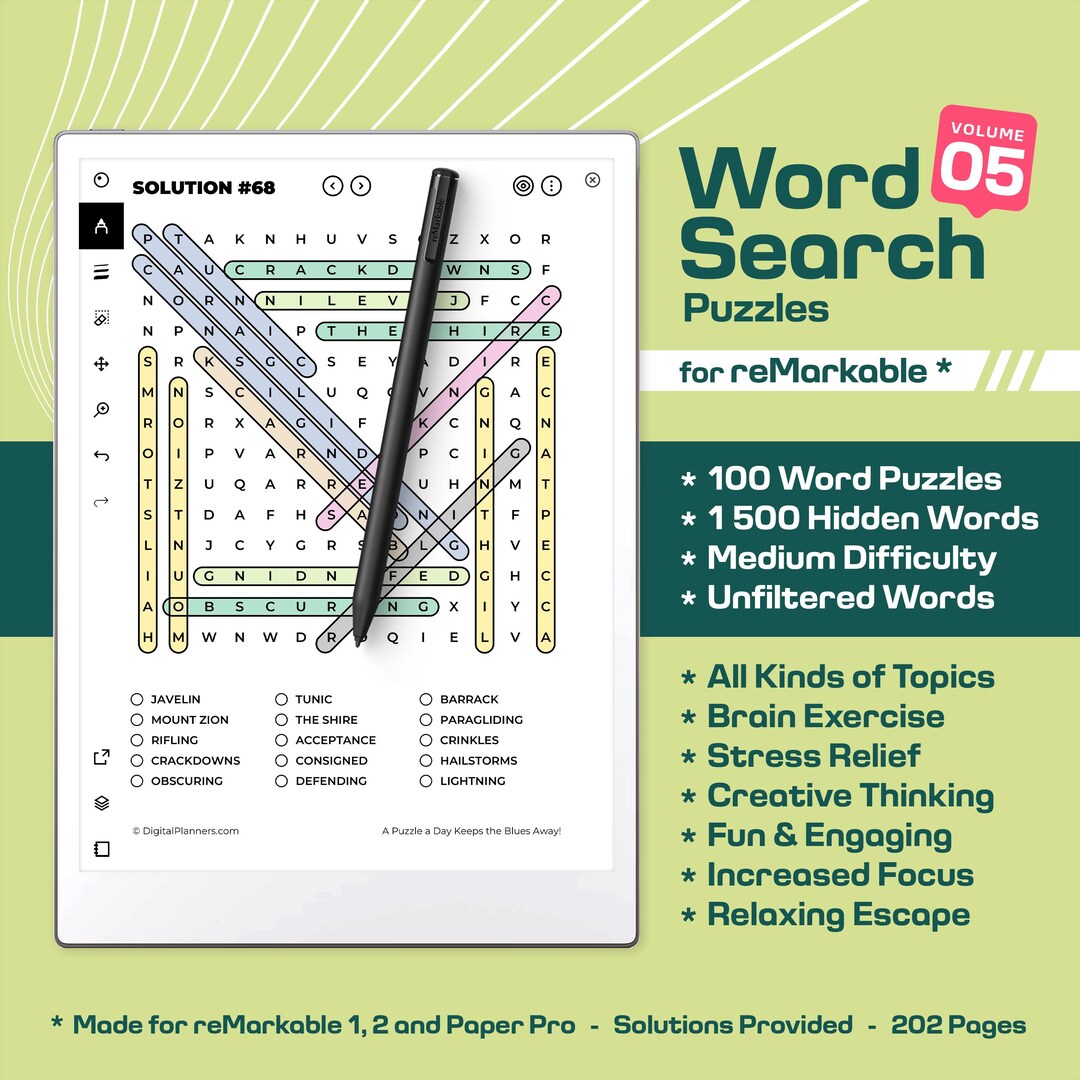 Remarkable Word Search Puzzle: Volume 5 - 100 Brain Teasers (PDF ...