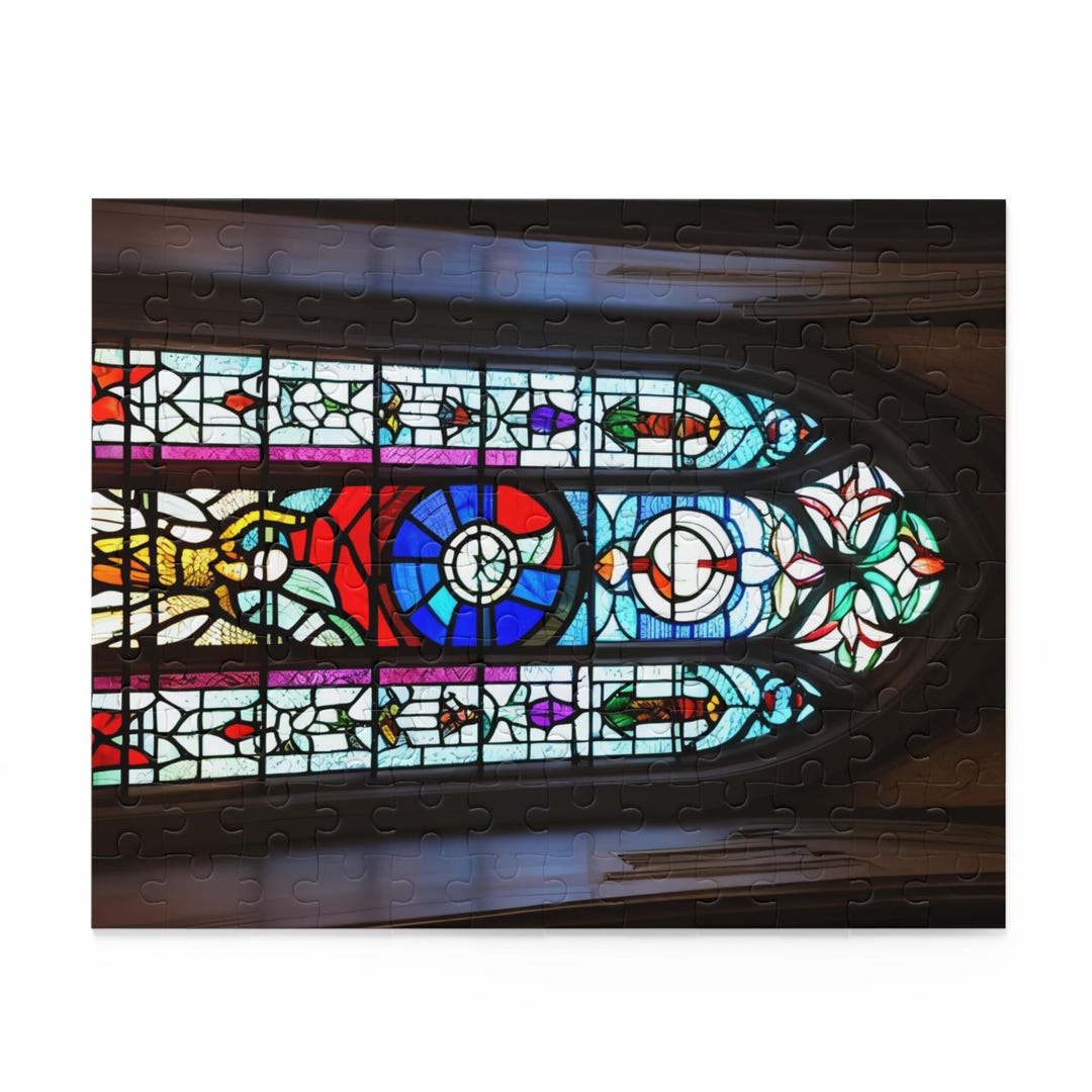 Stained Glass Puzzle 120, 252, 500-piece - Etsy