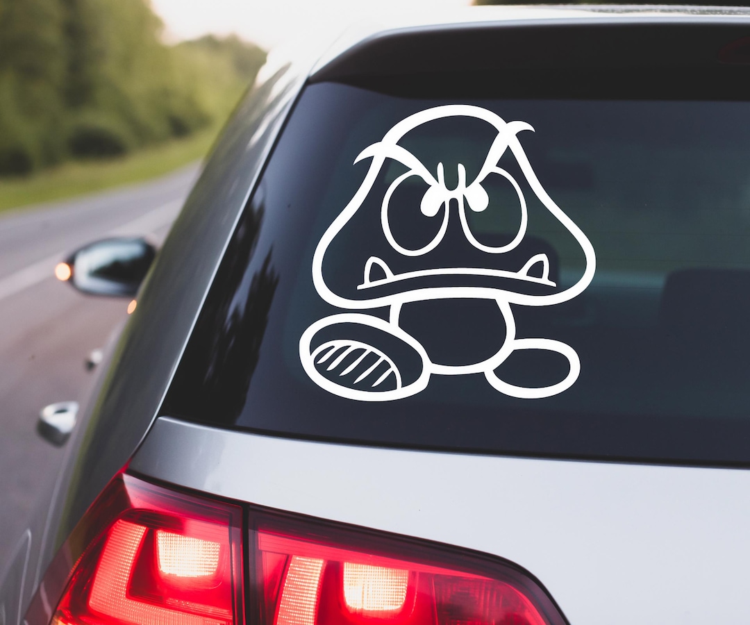 Super Mario Goomba Decal – Retro Gaming Sticker, Mario Kart Laptop ...