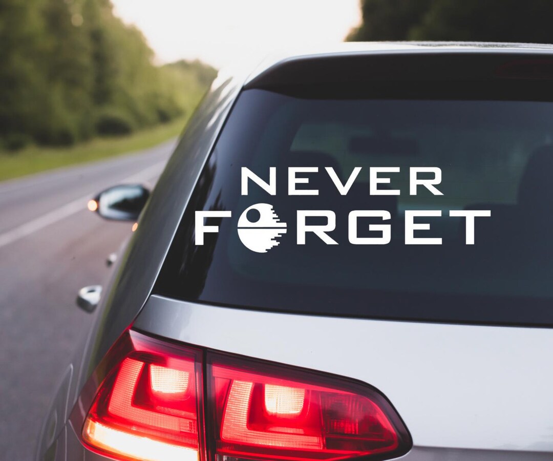 Never Forget” Death Star Mini Decal – Sci-fi Tribute Sticker, Space ...