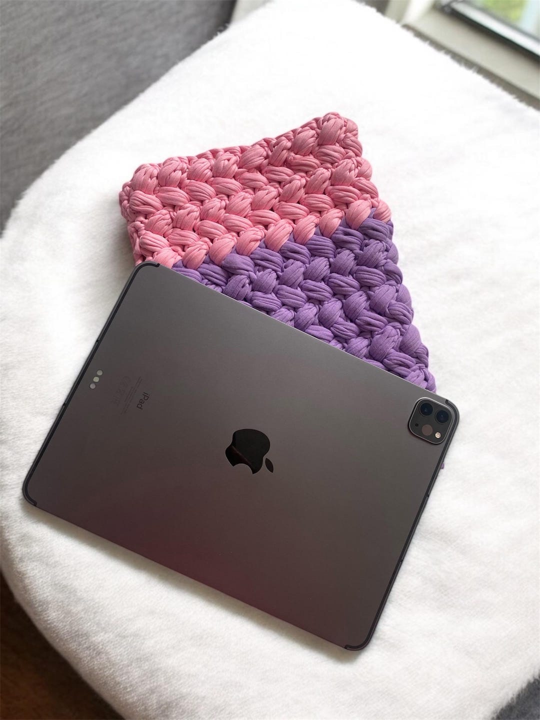 Crochet iPad Cover PATTERN &VIDEO, Crochet Pad Case Pattern, Crochet ...