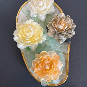 Jingle Seashell Roses Handmade With White, Yellow, Orange and ...
