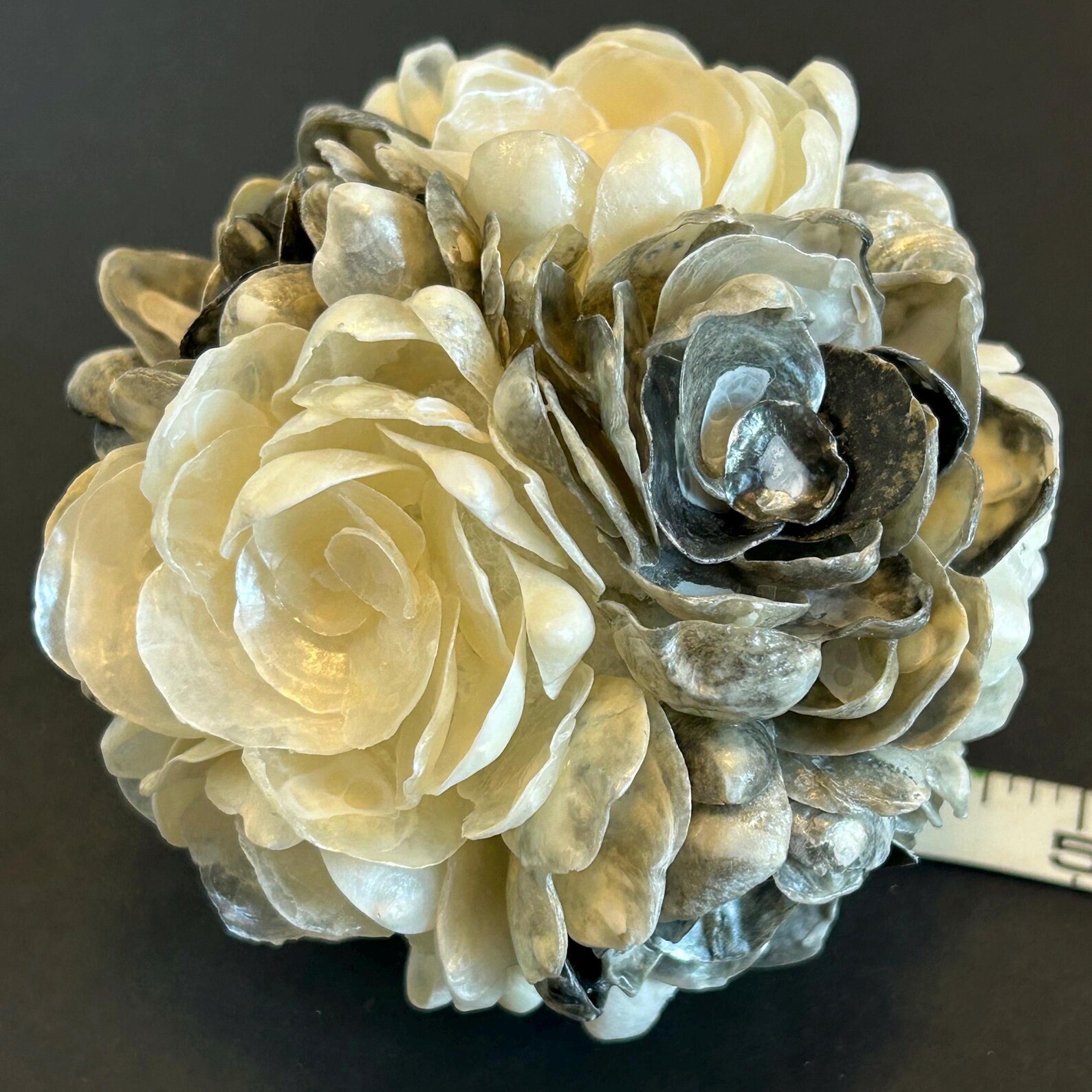 Bride and Groom Forever Flower Jingle Shell Sphere With 12-16 Roses ...