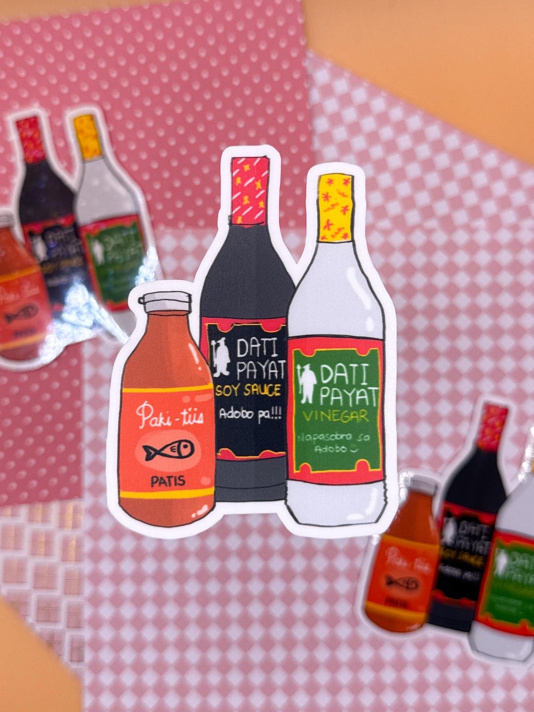 Funny Filipino Food Sticker: Pinoy Condiments - Dati Payat Patis - Etsy