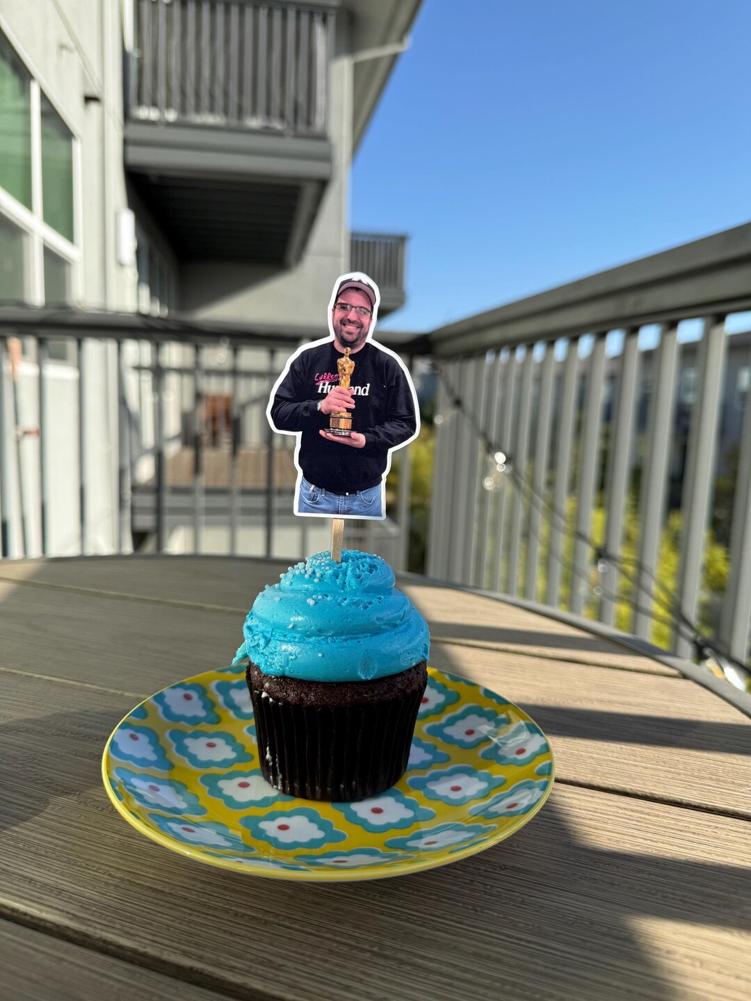 Photo Cupcake Toppers Birthday Graduation Celebration Cake Decoration ...