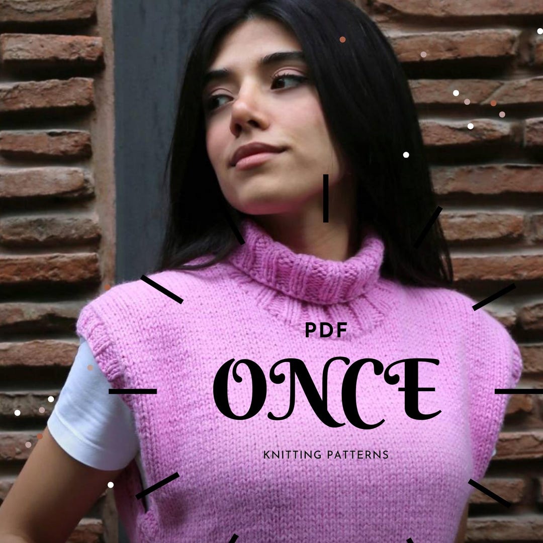 Sleeveless Sweater Knitting Pattern Suitable for Beginners - Stand ...