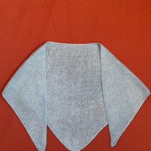 Small Triangle Scarf Knitting Pattern- Knit Kerchief Pattern - Beginner ...