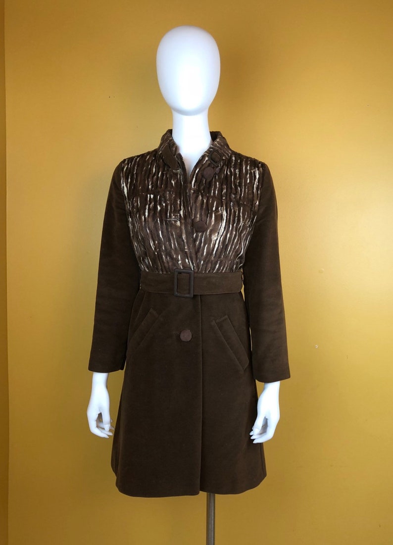 Vintage 1960s Juli De Roma Brown Pony Hair Car Coat - Etsy