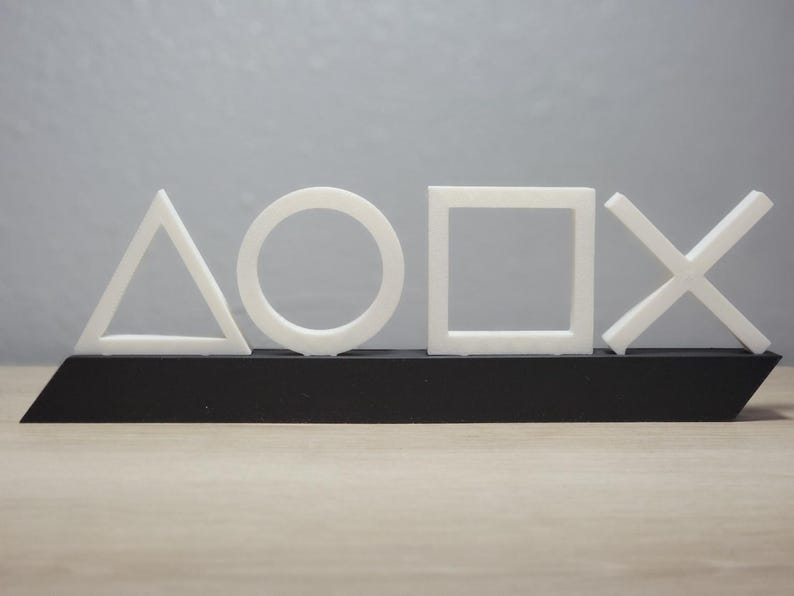 3d Printed Playstation Icons Display - Etsy
