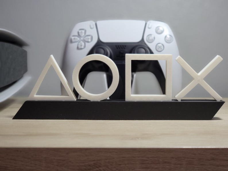 3d Printed Playstation Icons Display - Etsy