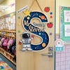 Welcome to Our Classroom Door Sign Display Outer Space Theme Editable ...