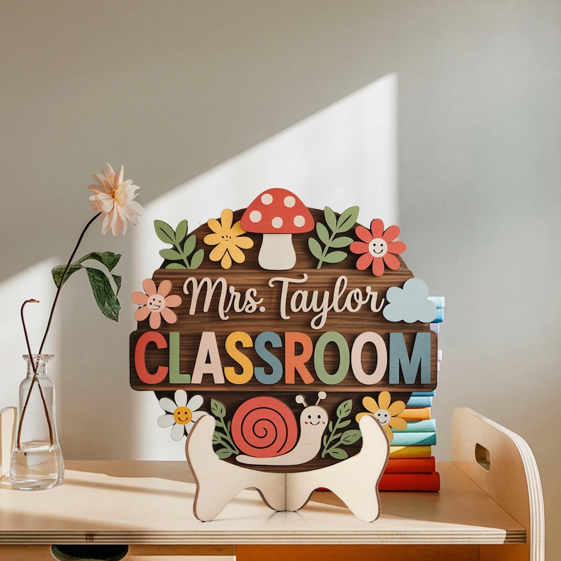 Custom Woodland Classroom Sign, Science Teacher Sign, Teacher Welcome ...