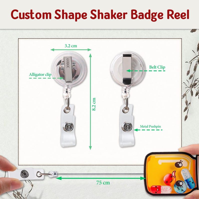 Motivation Shaker Badge Reel, Valentine Conversation Heart Badge Holder ...