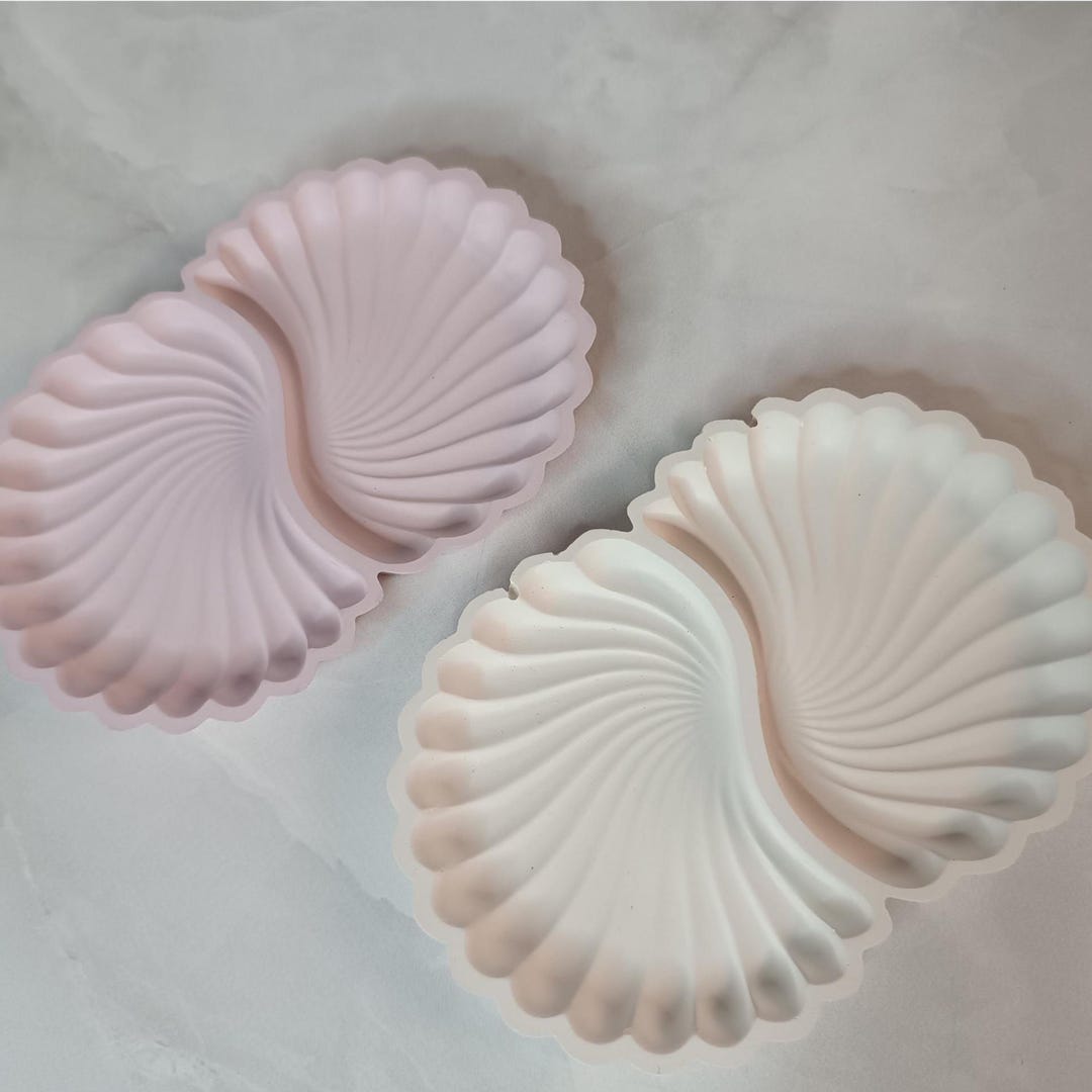 Set of 2 Seashell Plates - Oyster Shell Dish - Decorative Plate ...