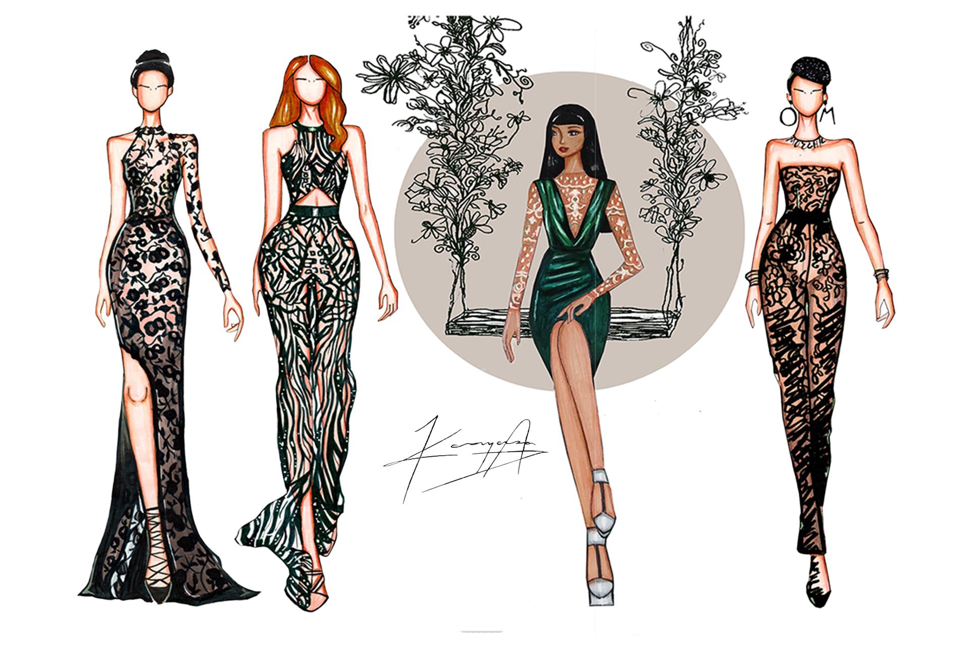 Custom Fashion Illustration, Fashion Illustration, Fashion Drawing and ...