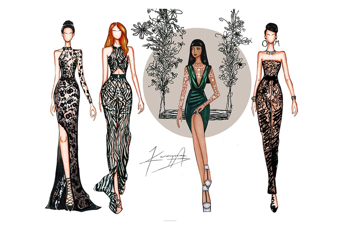 Custom Fashion Illustration, Fashion Illustration Base on Photo ...