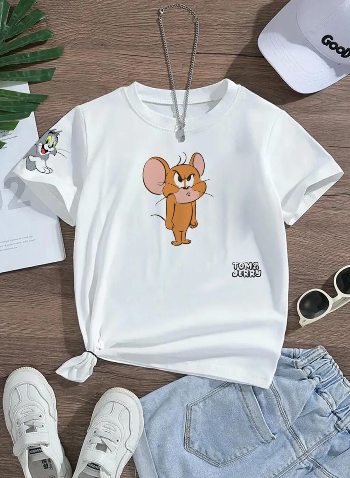 Oversized Cartoon Mouse Cat T Shirt, Funny Graphic Tee, Unisex ...