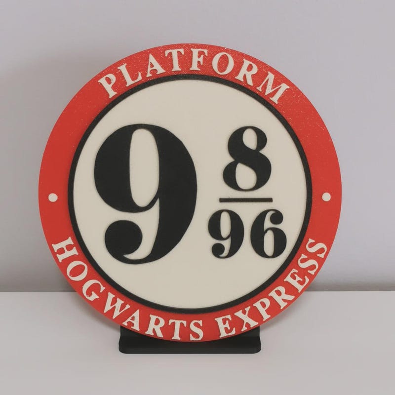 Platform 9 3 4 Sign - Etsy