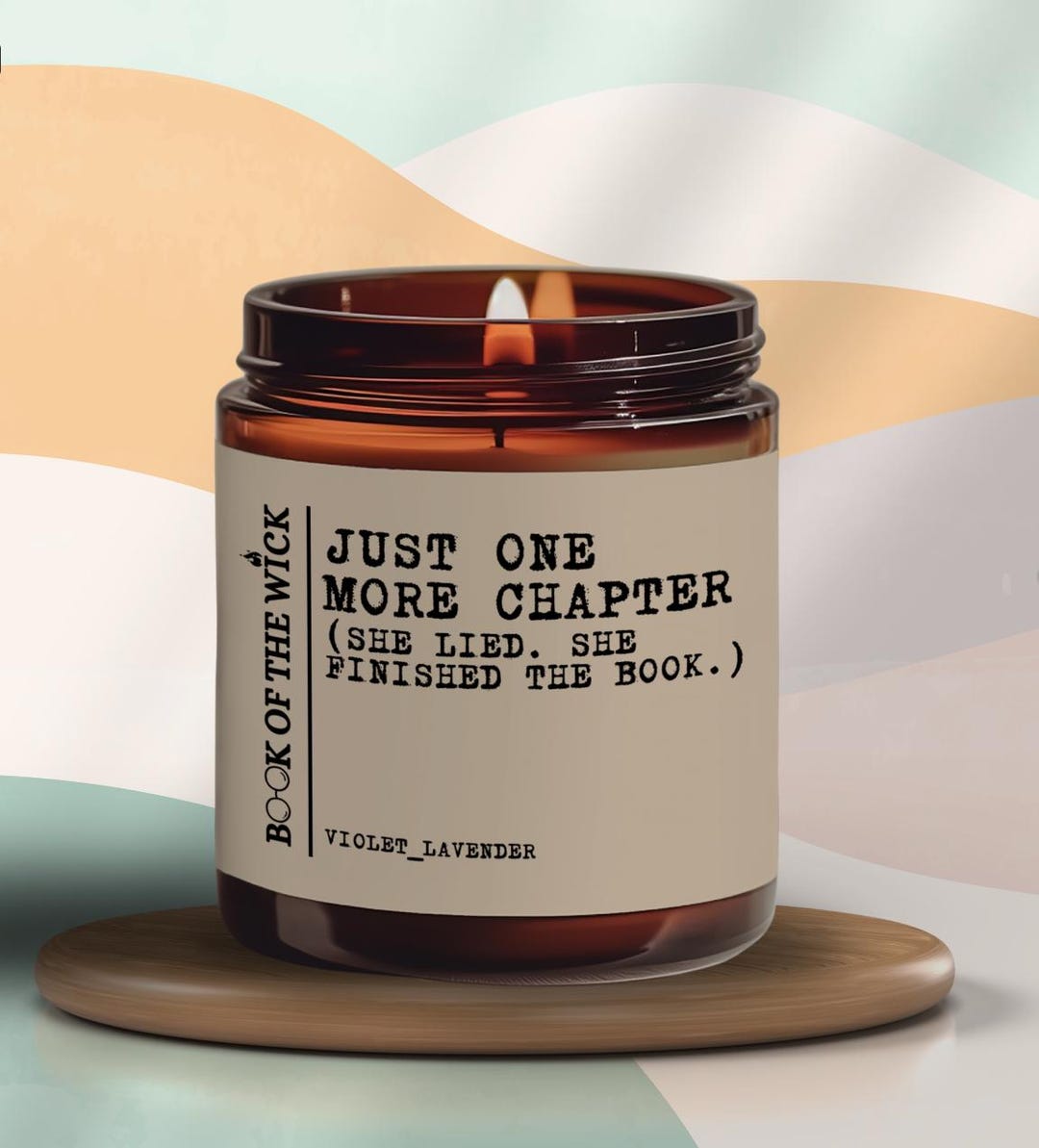 Just One More Chapter (she Lied. She Finished the Book) | Candle ...