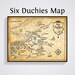 Six Duchies Map Print: Realm of the Elderlings, Fantasy Wall Art - Etsy