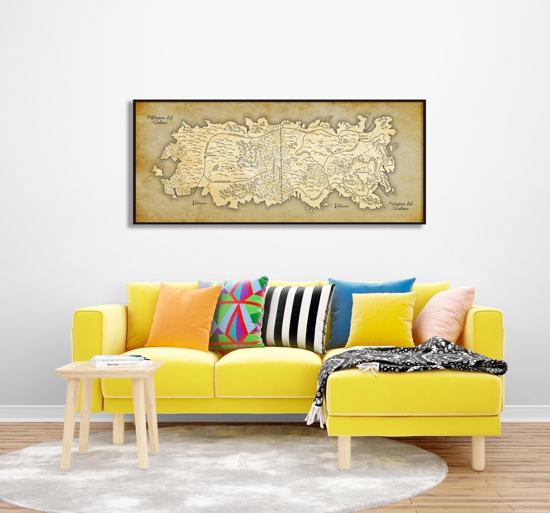 Elements of Cadence Map Print: A River Enchanted, A Fire Endless - Etsy