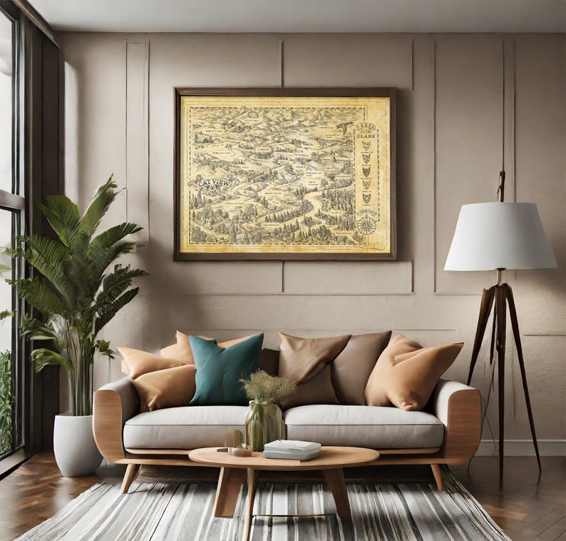 Warrior Cats Map Print: Forest Territories Poster, Book Map - Etsy