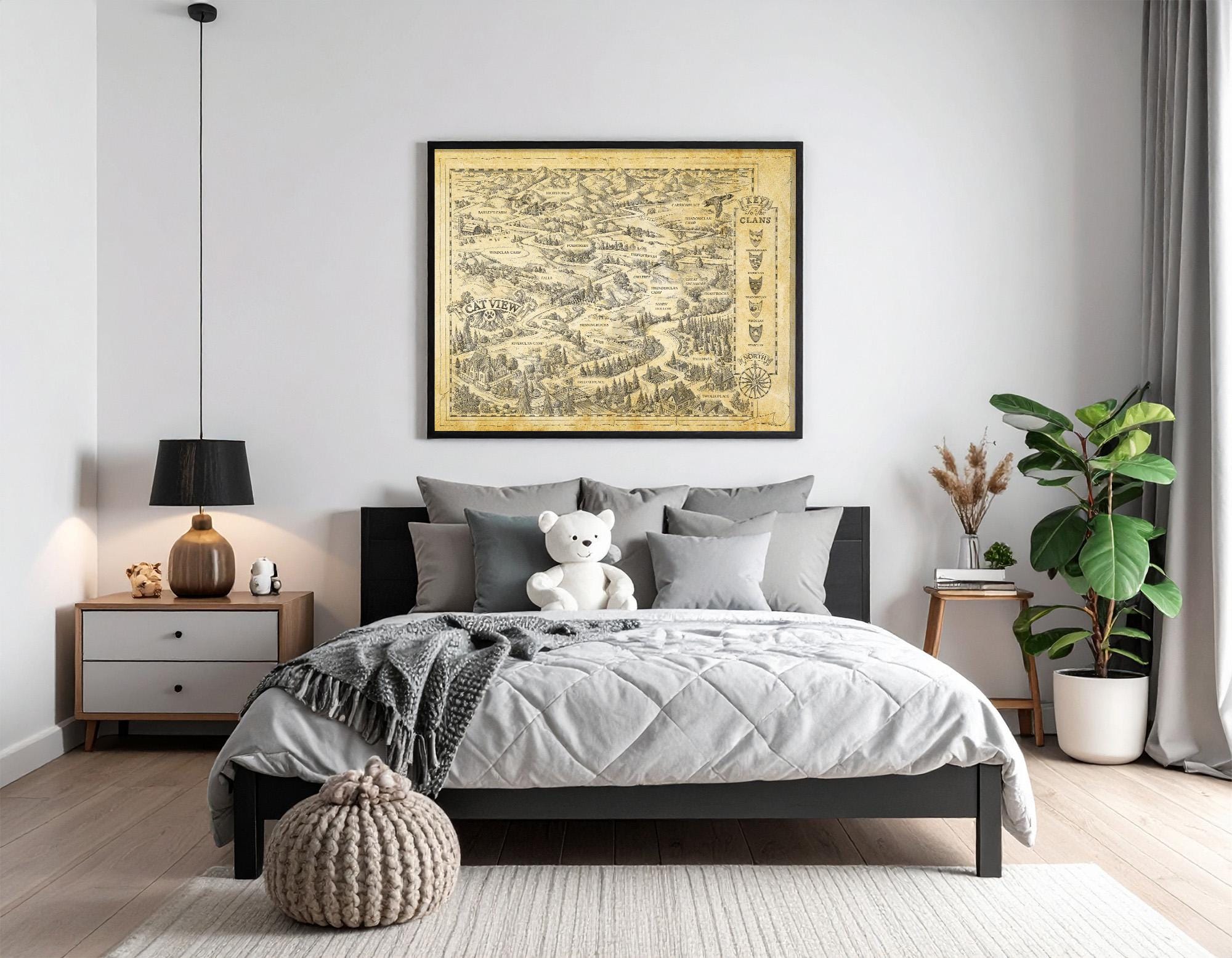 Warrior Cats Map Print: Forest Territories Poster, Book Map - Etsy
