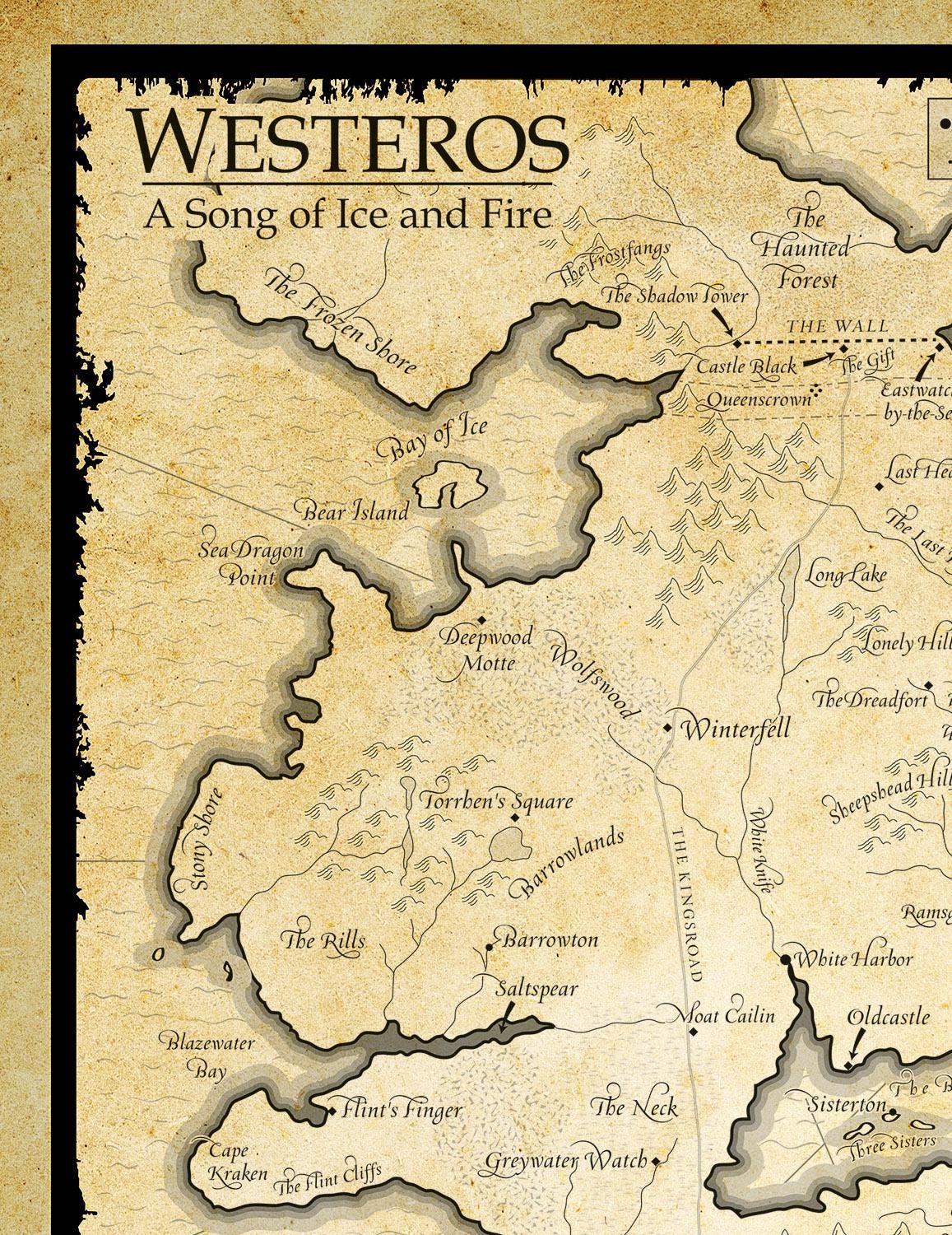 Westeros Map Poster: A Song of Ice and Fire, Got Wall Art - Etsy