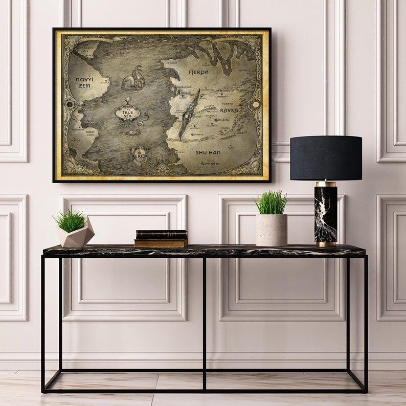 Grishaverse Map: Shadow and Bone Poster, World of the Grisha Art Print ...