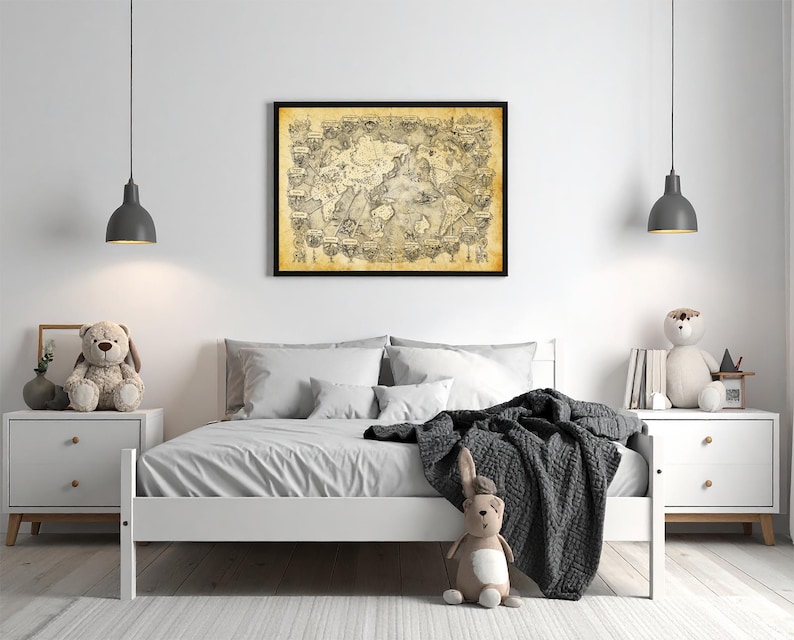 Keeper of the Lost Cities Map Print: KOTLC Fantasy Book Poster - Etsy
