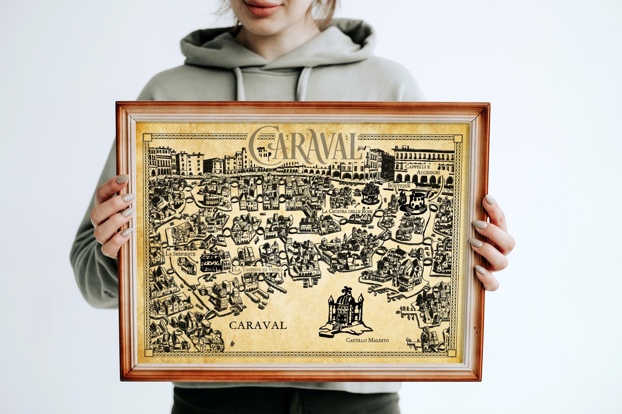 Caraval Book Map Print: Isla De Los Sueños, Fantasy Wall Art - Etsy