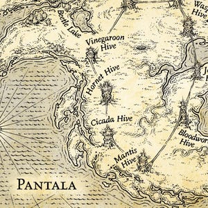 Wings of Fire Map Poster: Pantala Continent Print - Etsy