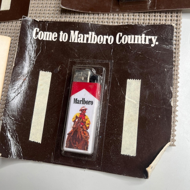 80s Vintage Marlboro Cowboy Lighter Country 1985s Advertising ...