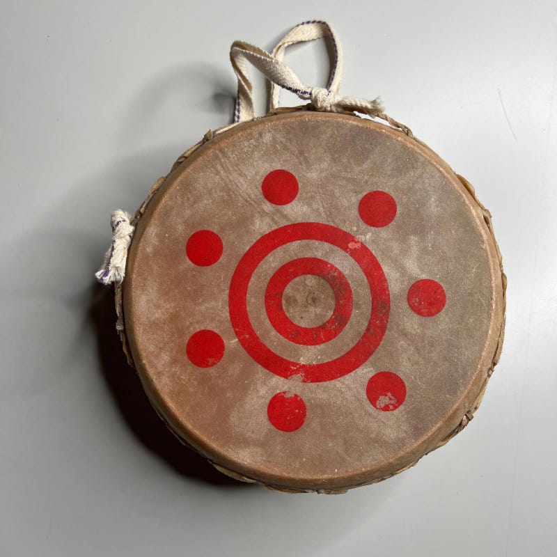 Hand Painted Indian Drum - Etsy