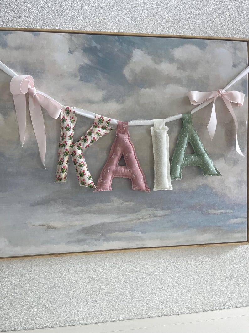Handmade Fabric Happy Birthday Banner: Custom Celebration Decor - Etsy