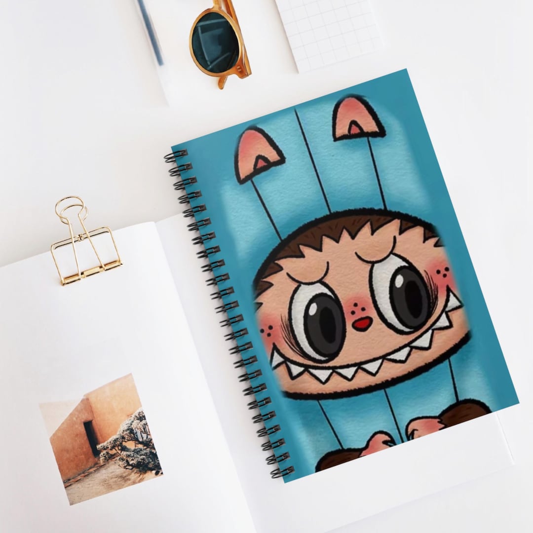 Labubu Cartoon Spiral Notebook | Cute School Supplies for Kids | Gift ...