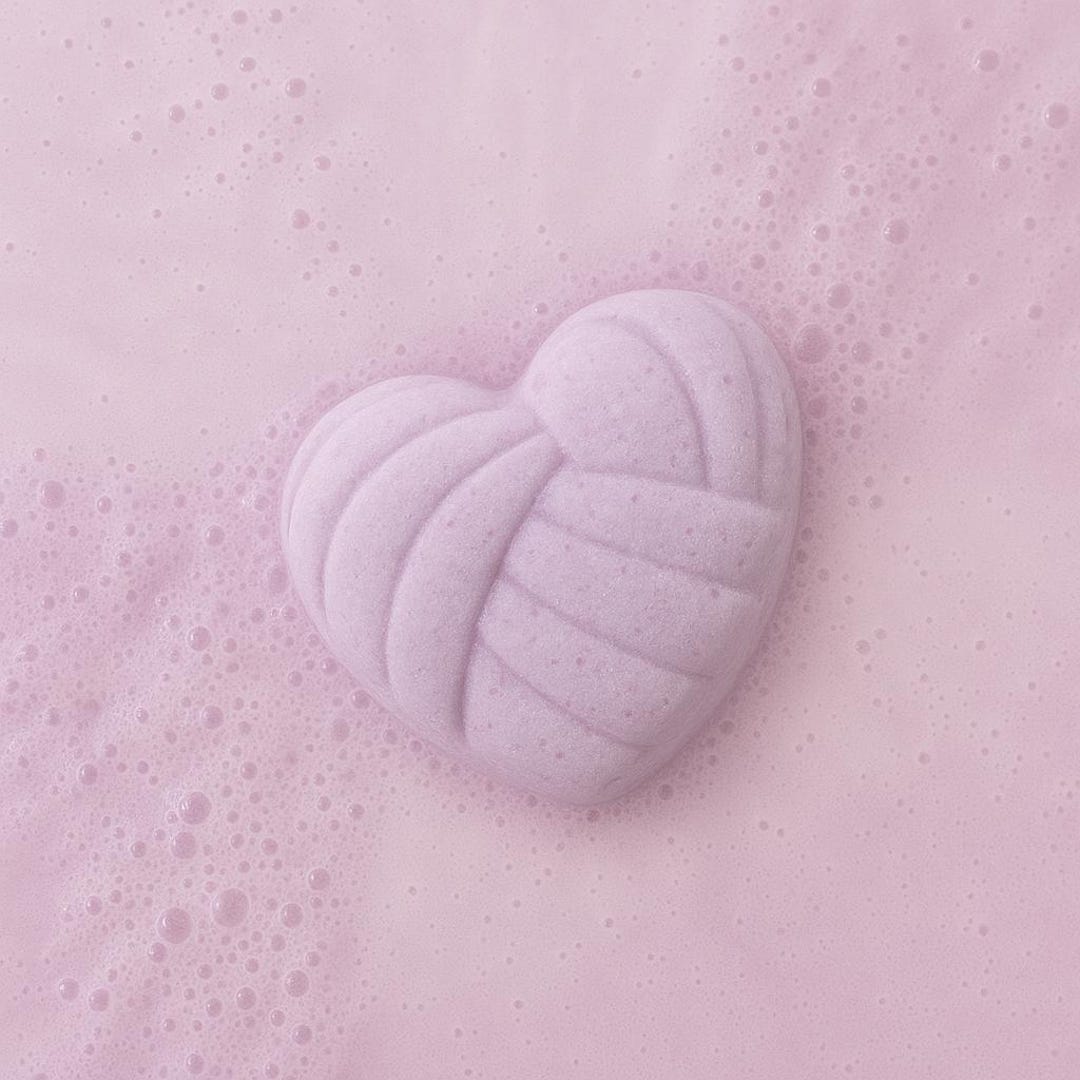 Bath Bomb – Solid Bath Fizzer for Foamy Fun Baths | Cute Pink Bath Bomb ...