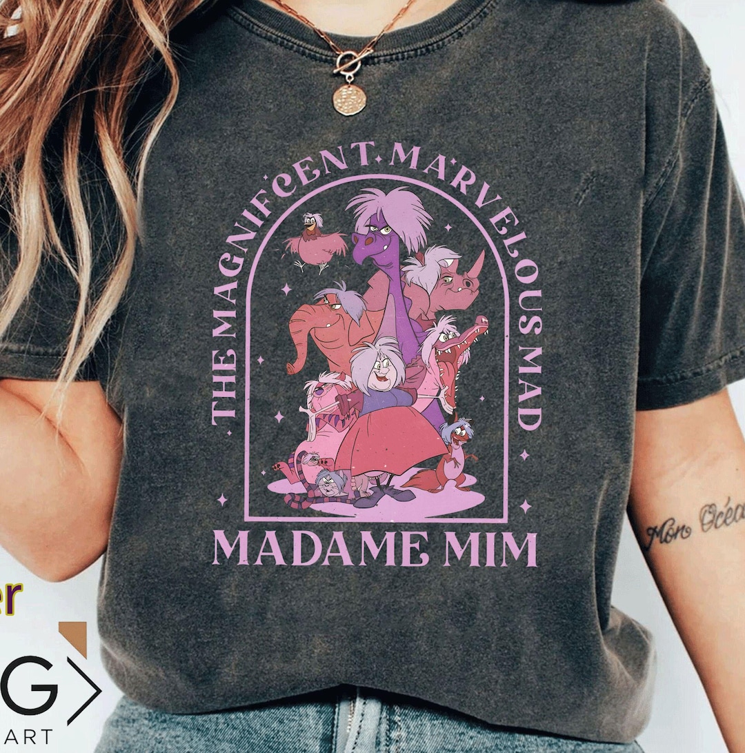 The Magnificent Marvelous Mad Madame Mim Vintage Shirt, Disney Villains ...