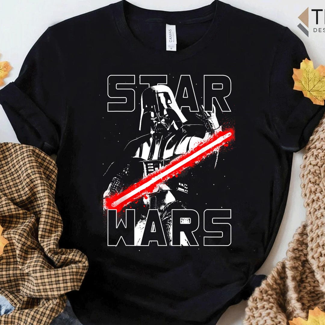 Retro 80s Star Wars Darth Vader Lightsaber Taunting T-shirt, Vintage ...