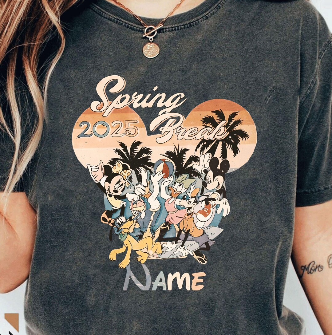 Personalized Mickey and Friends Disney Spring Break Shirts, Cruise ...